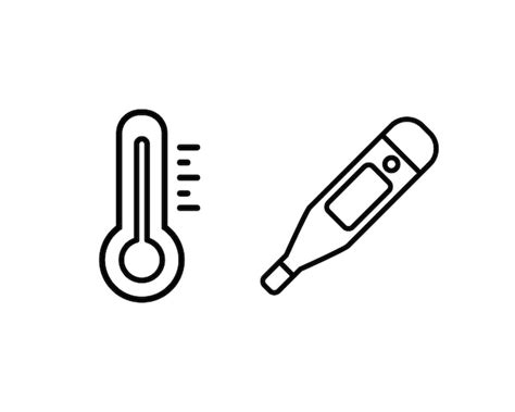 Premium Vector Thermometer Icon Flat Style Illustration Temperature