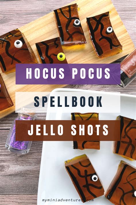 Hocus Pocus Spellbook Jello Shots My Mini Adventurer My Mini Adventurer