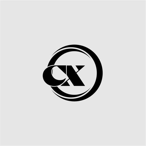 Letters CX Simple Circle Linked Line Logo 28267493 Vector Art At Vecteezy
