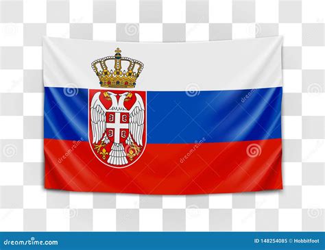 Bandera De La Ejecuci N De Serbia Rep Blica De Serbia Concepto De La Bandera Nacional