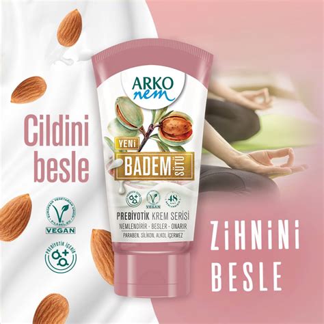 Arko Nem Feuchtigkeit Präbiotische Creme mit Mandelmilch 60ml ...
