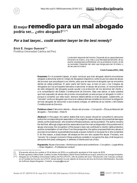 El Deber Del Abogado De Denunciar Casos De Abuso Procesal Para Proteger