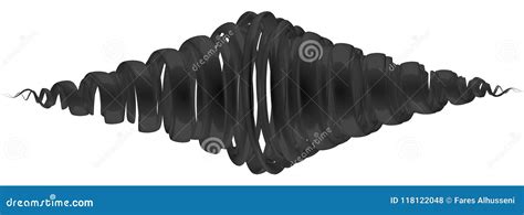 3d Rendering Of An Abstract With Reflection Isolated On White Stock