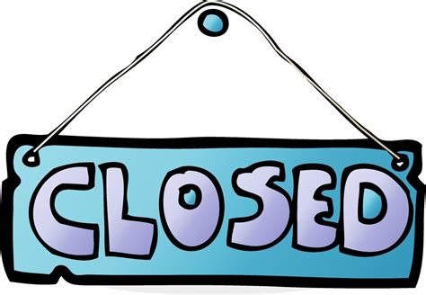 Cartoon Closed Shop Sign 12276298 Vector Art At Vecteezy