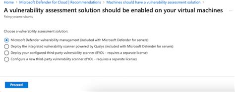使用 microsoft defender 弱點管理來啟用弱點掃描 microsoft defender for cloud