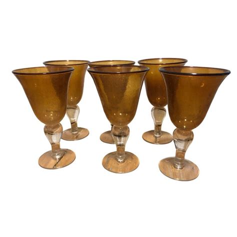 Iris Citrine By Artland Wine Glass Etsy