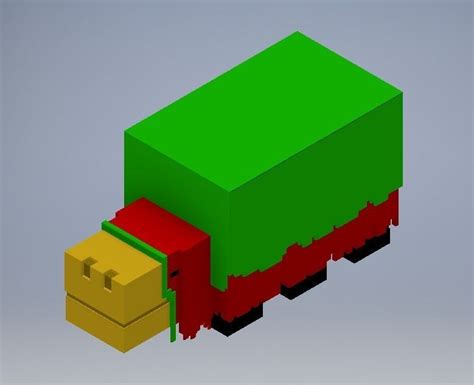 Minecraft Sniffer Standing 3D Model 3D Printable CGTrader