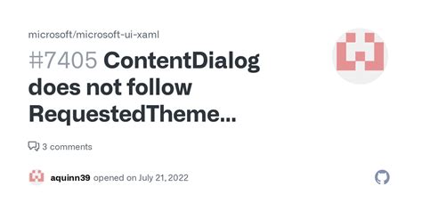 Contentdialog Does Not Follow Requestedtheme Properly In Xaml Islands