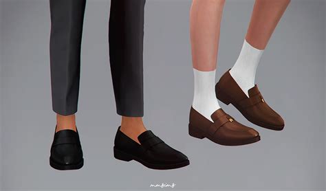 S4cc Mmsims Norae Loafer Sims 4 Male Shoes Cc Patreon Sims 4 Male