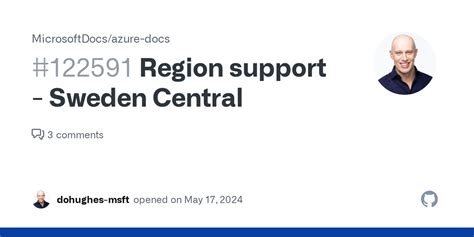 Region Support Sweden Central · Issue 122591 · Microsoftdocsazure