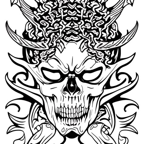 Evil Coloring Pages 2025
