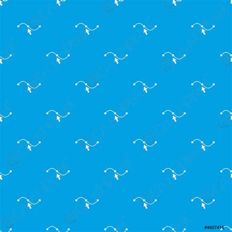 Drawing The Curve Pattern Seamless Blue Stock Vector 4607416 Crushpixel