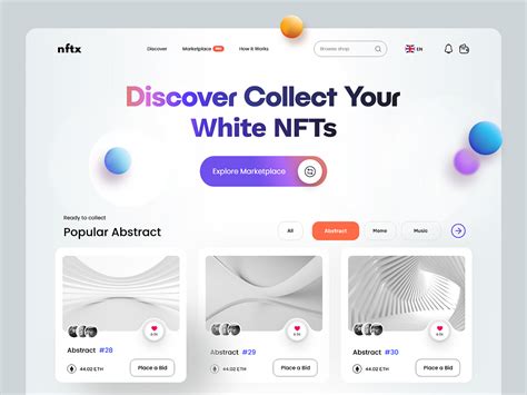 Nfts Abstract Landing Page By Masud Rana On Dribbble