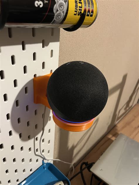 Alexa Echo Dot 4 Support For Ikea Skadis By Guvy Download Free Stl