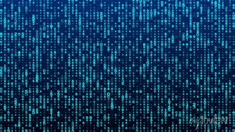 Digital Background Blue Matrix Matrix Background Binary Computer