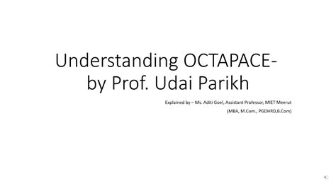 Understanding Octapace Model Organizational Behavior Explained Youtube