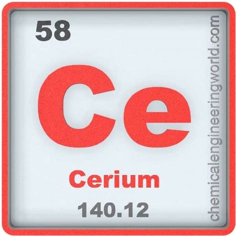 Cerium Element Properties And Information Chemical Engineering World