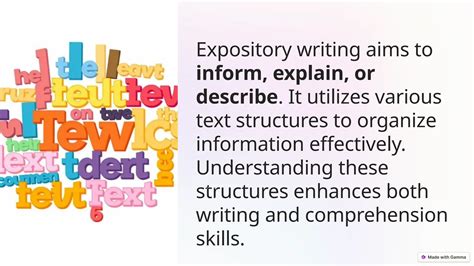 Text Structures In Expository Writing Pptx