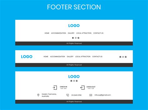 Footer Section Ui Design