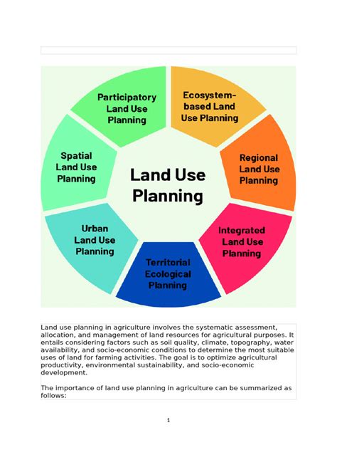 Land Use Planning Pdf Agriculture Conservation Biology