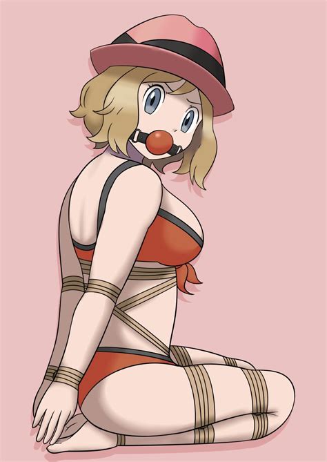 rule 34 arms tied behind back ball gag bikini blonde hair bondage breasts dankestofdans front