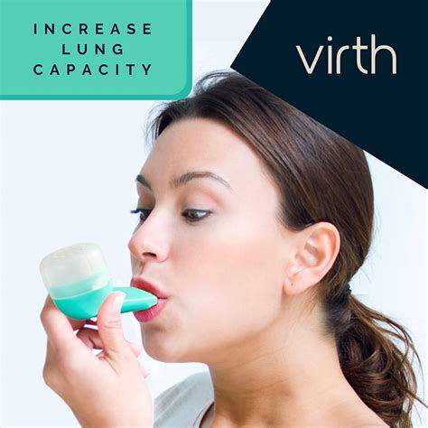 Virth Lung Expansion And Mucus Relief Device Breathing Exercise Flutter Valve Exerciser Clear