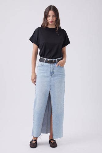 April Side Tie Tee Black Decjuba