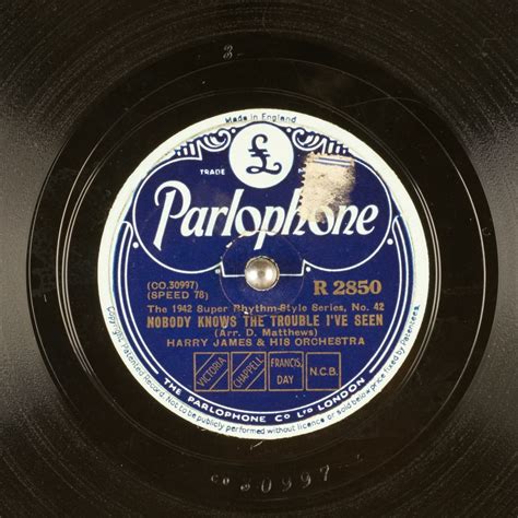 Nobody Knows The Trouble Ive Seen Harry James And His Orchestra Free