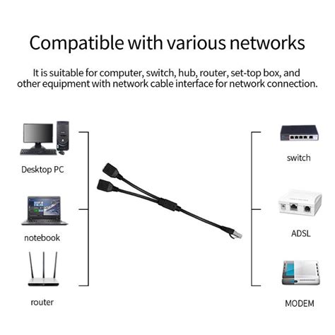 [brand New] Doonjiey Q Dgjl 001 2018 Rj45 Network 1 To 2 Port