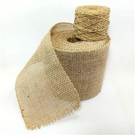 Kit Fita De Juta Natural 10cm E Fio De Juta Lurex Decoração