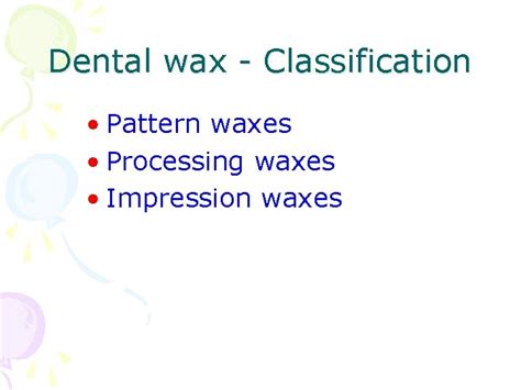 Dental Waxes Prepared By Dental Materials Department Yenepoya