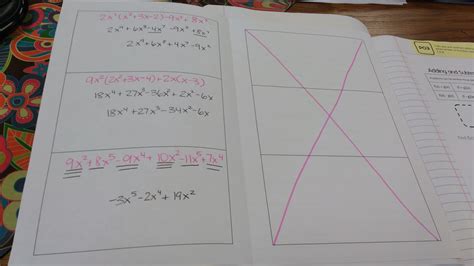 Writing Polynomials In Standard Form Foldable Math Love