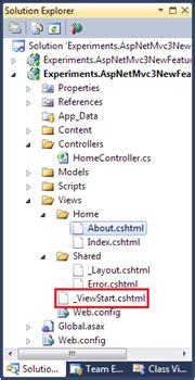 ASP NET MVC Beta View Start Files For Razor View Engine