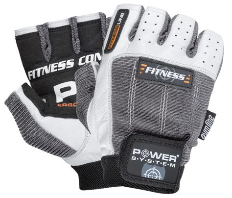 Power System Weightlifting Gloves Fitness White Grey