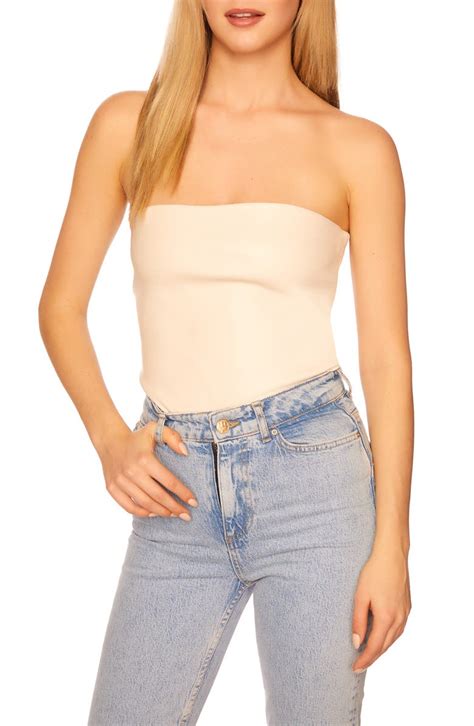 Susana Monaco Faux Leather Tube Top Nordstrom