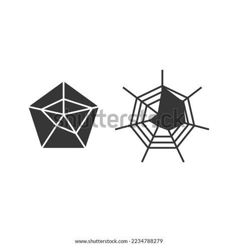 Spider Graph Vector Icon Data Presentation Stock Vector Royalty Free Shutterstock