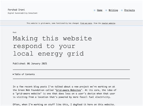 What Visual Changes Does Grid Awareness Trigger On This Site Fershad