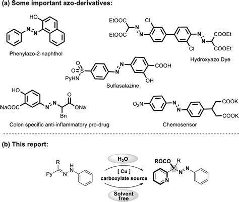 A Examples Of Important Azo Compounds And B Synthesis Of New Class