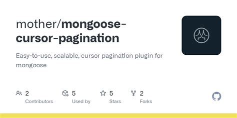Github Mothermongoose Cursor Pagination Easy To Use Scalable Cursor Pagination Plugin For