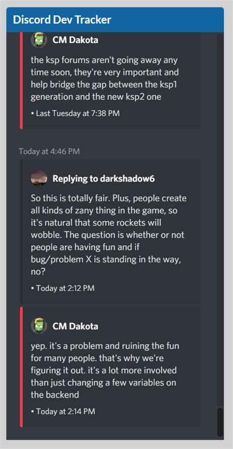 New Sidebar Dev Tracker Kerbal Network Kerbal Space Program Forums