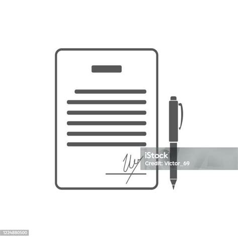 具有簽名的業務合同協定協定協定公約符號平面向量圖向量圖形及更多剪裁圖圖片 剪裁圖 合夥關係 合約 Istock
