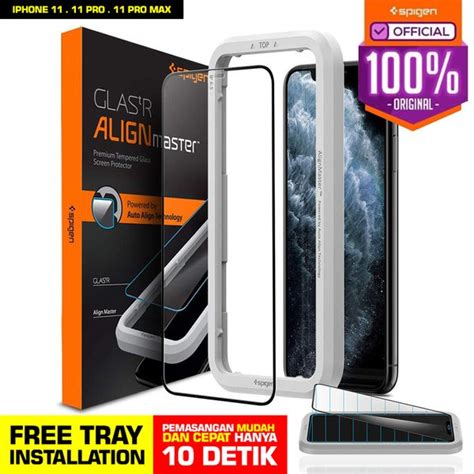 Jual Tempered Glass Iphone 11 11 Pro Pro Max Spigen Alignmaster