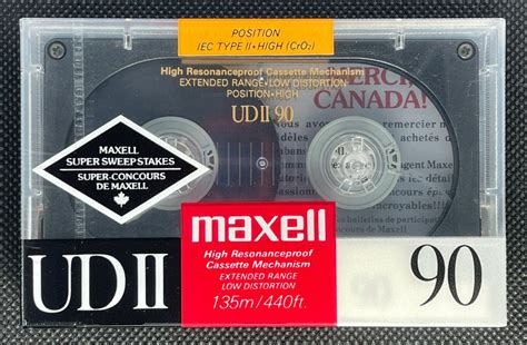 Maxell Udii 1988 Us Blank Cassette Tape New Sealed
