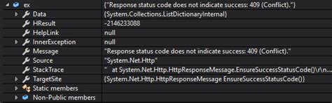 C How To Handle Concurrency Status 409 Errors Using Content In Aspnet Mvc Web