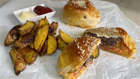 Эксперимент: закрытый бургер в духовке 🍔 - YouTube