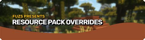 Resourcepackoverrides Readme Md At Main Fuzss Resourcepackoverrides
