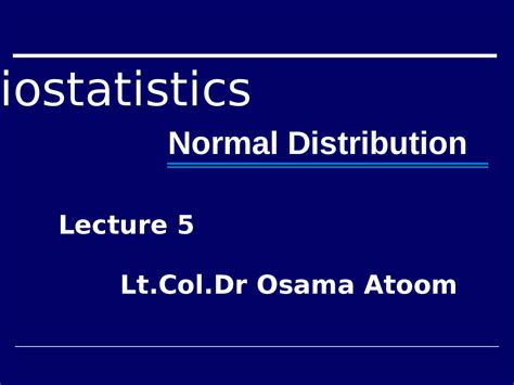 Normal Distribution Docsity