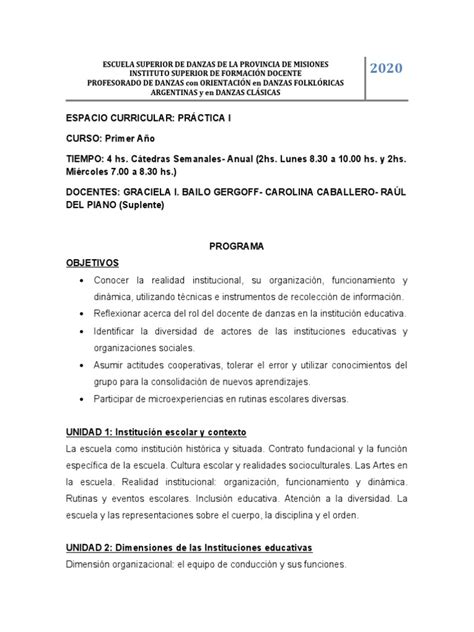 Practica I Prog 2020 Descargar Gratis Pdf Institución Maestros