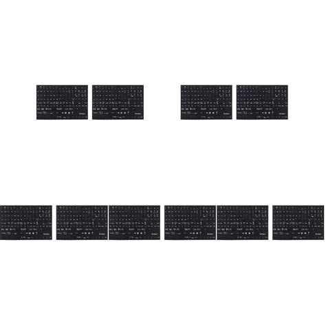 10 Sheets Computer Laptop Keyboard Stickers Notebook English Keyboard