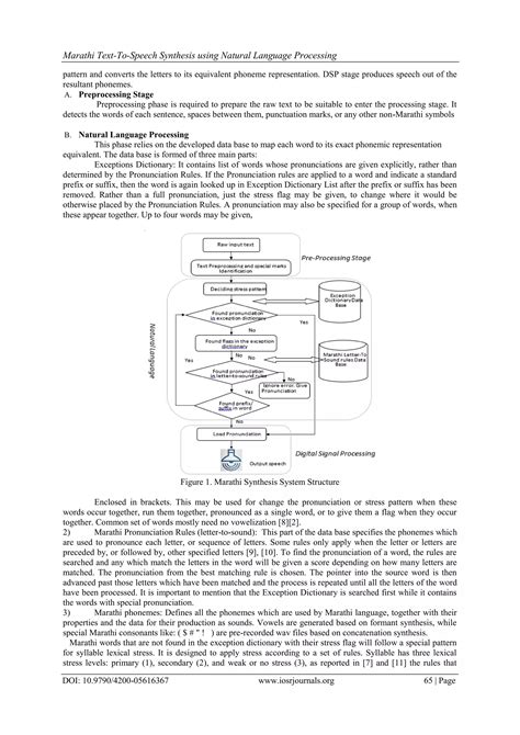 Marathi Text To Speech Synthesis Using Natural Language Processing PDF